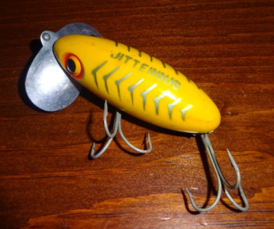 Vintage Fred Arbogast Jitterbug, Series 650, 3", 5/8 Oz, #1 Treble ...