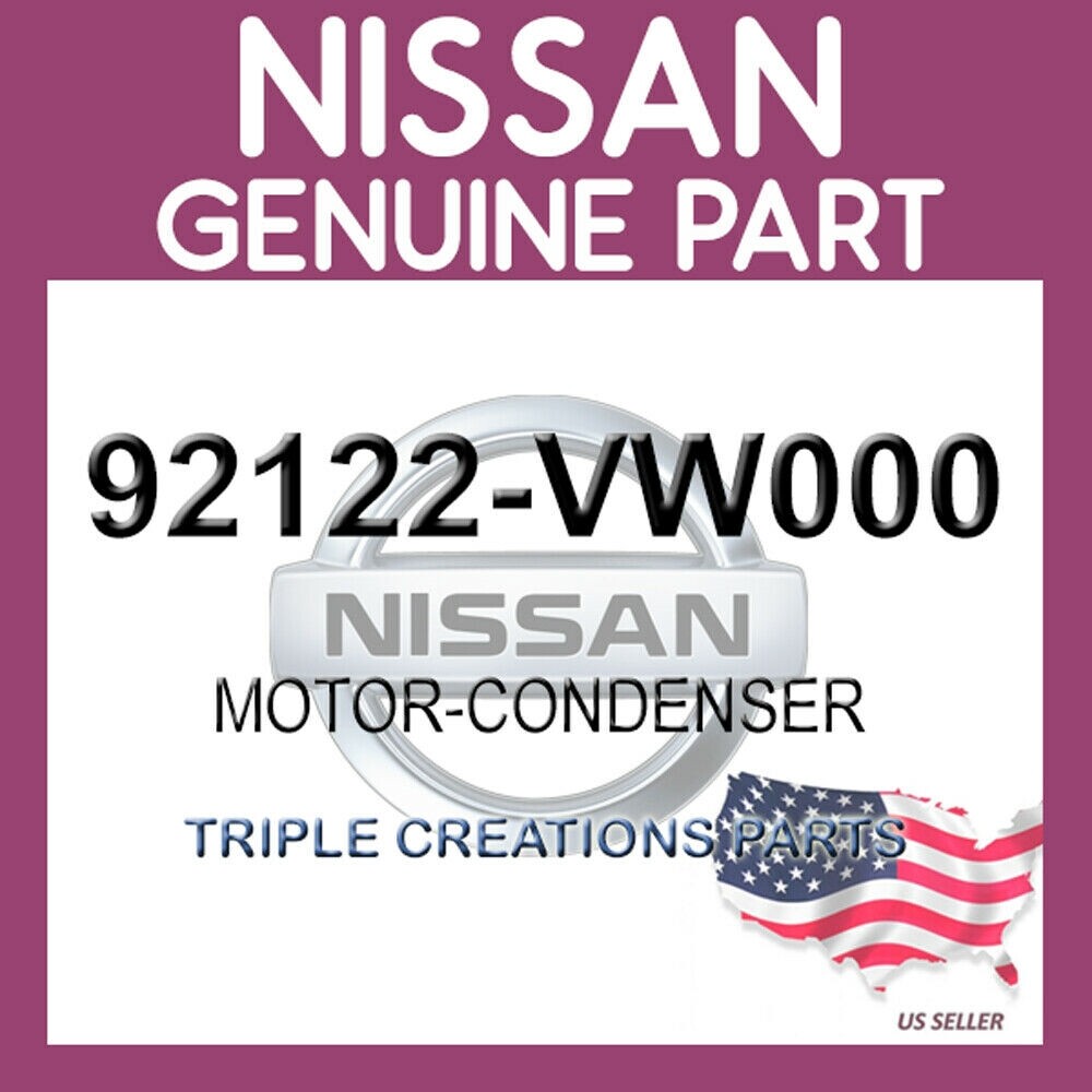 92122-VW000 Genuine Nissan Infiniti MOTOR-CONDENSER 92122VW000 OEM | eBay