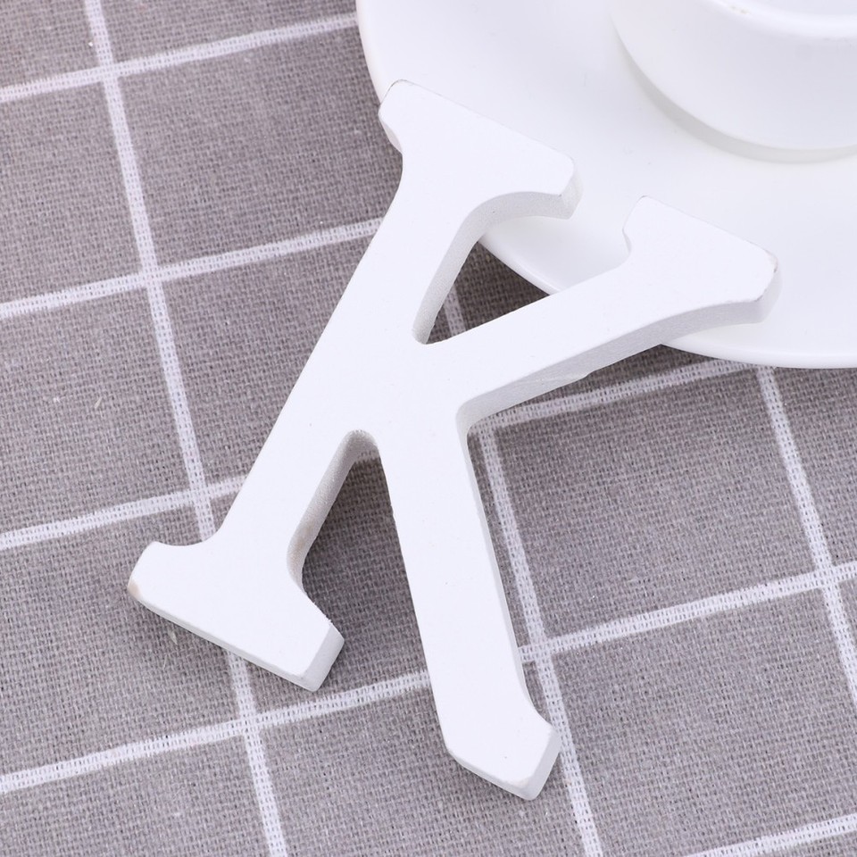1pc 8cm Wood Letters K Decor Wall Simple DIY Letter for Wedding Party ...