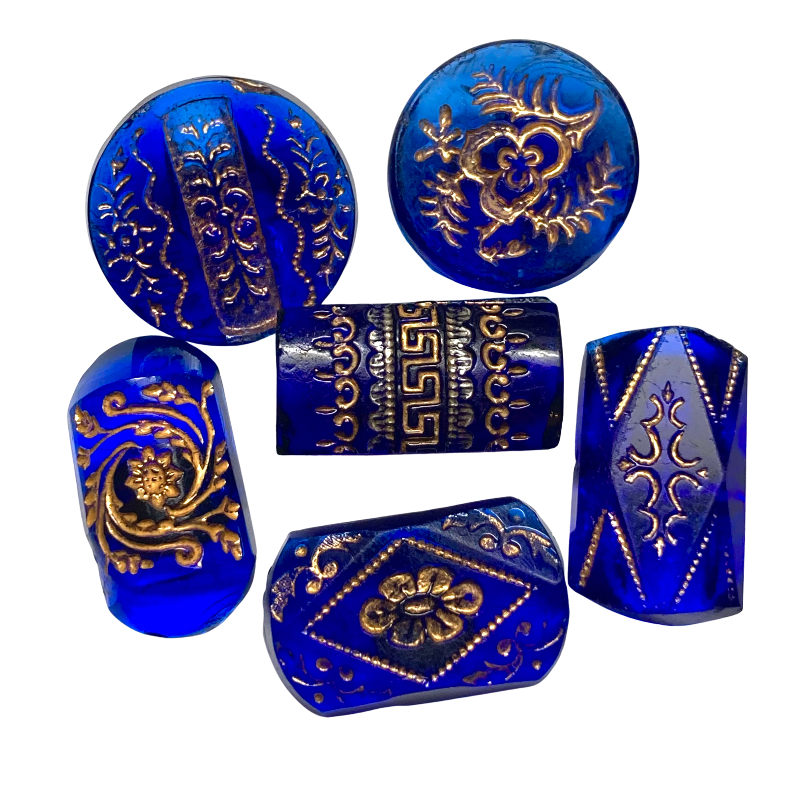 Extraordinary Collection of Victorian Era Cobalt Blue Glass Buttons | eBay
