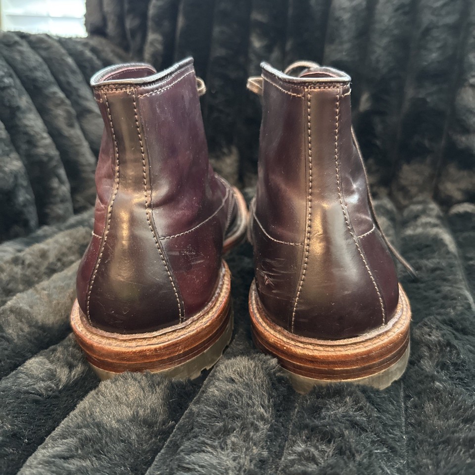 Alden D0937 Shell cordovan Commando Sole Indy Boot/ Color 8 / Sz 11D | eBay