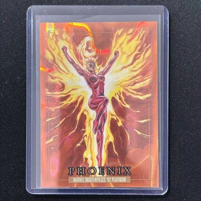 💎2024 SKYBOX MARVEL MASTERPIECES '92 PLATINUM ORANGE LAVA /25 PHOENIX ...