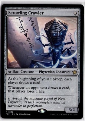 Magic The Gathering #0132 -Scrawling Crawler - Foundations -FDN - R | eBay