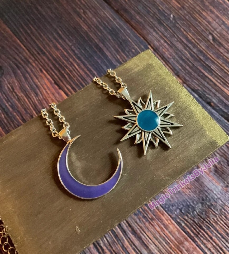 Twitches Necklaces Moon Sun Pendant Matching Friendship Necklaces | eBay
