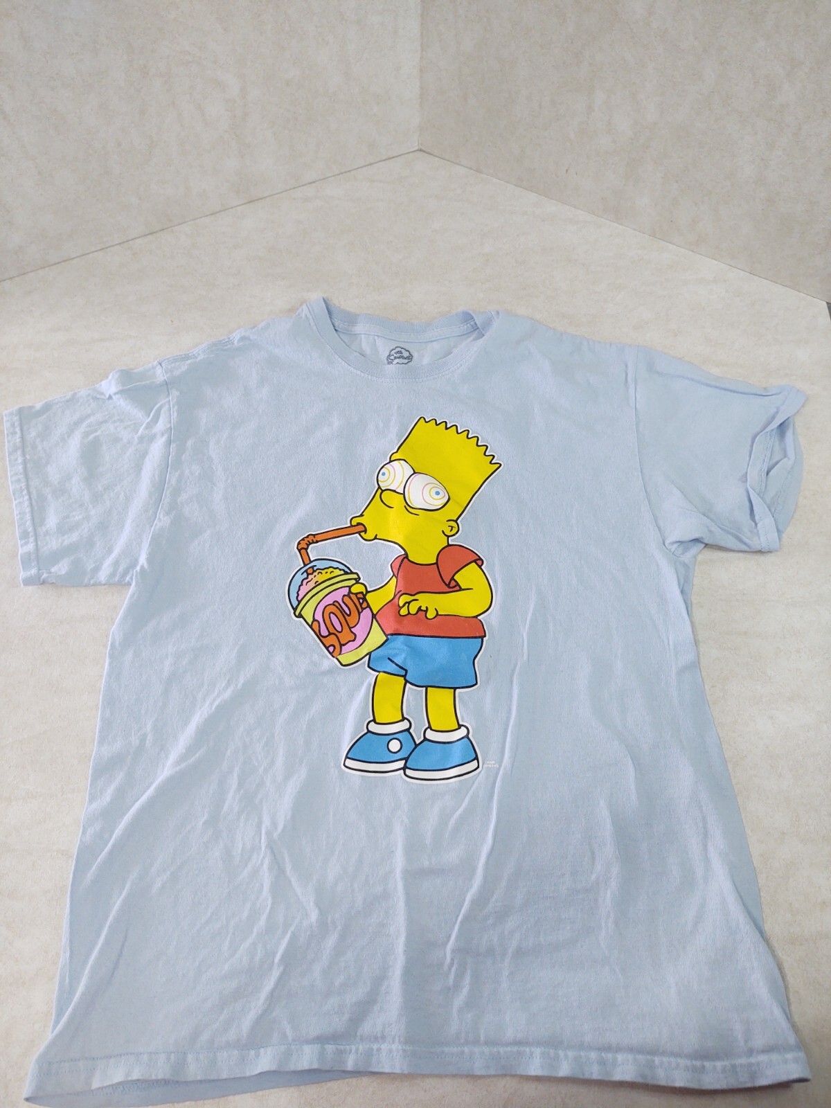 The Simpsons Adult Large Blue Bart Squishy Brain Free… - Gem