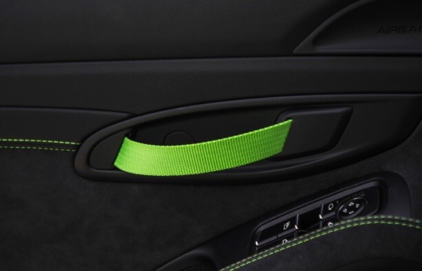 Porsche 911 GT3 RS Door Pull GREEN lanyard Strap Keychain 991 997 GT2RS ...