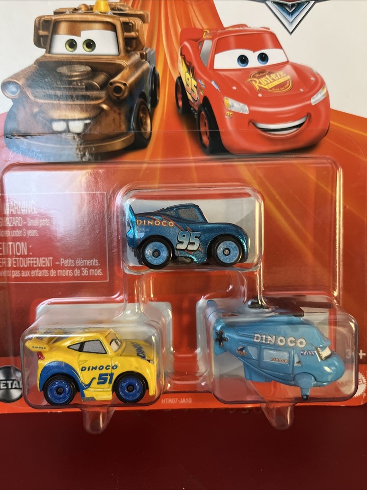 Disney Pixar Cars Mini Racers 3 Pk Rotor Turbosky, Cruz, Lightning ...