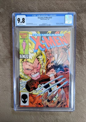 Uncanny X-Men 213 CGC 9.8 Marvel Comics 1987 Wolverine Vs. Sabretooth ...
