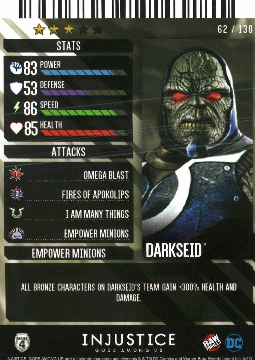 Darkseid Injustice Stats