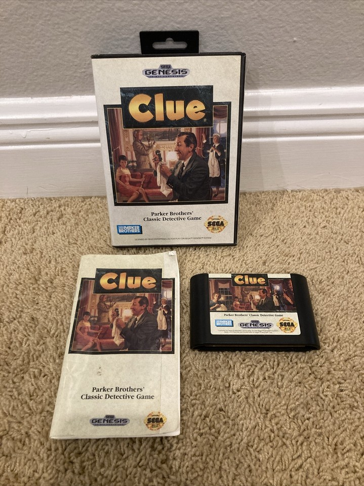 Sega Genesis Clue CIB Complete Game | eBay