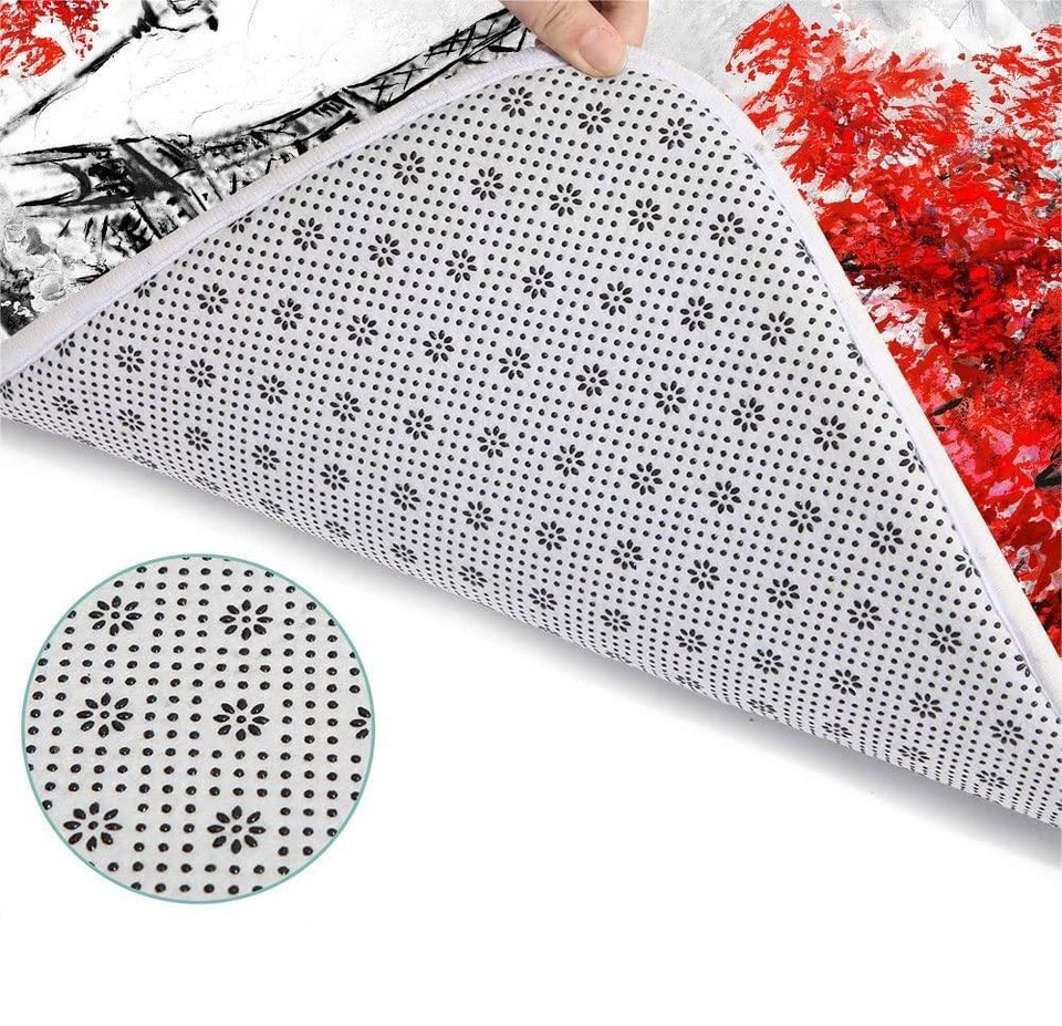 White Roses and Pink Roses in Full Bloom Mat Soft Foam Bath Indoor ...