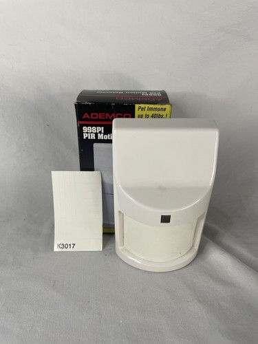 ADEMCO 998PI Motion Detector PIR Sensor Alarm 40lbs Pet Immune for sale ...
