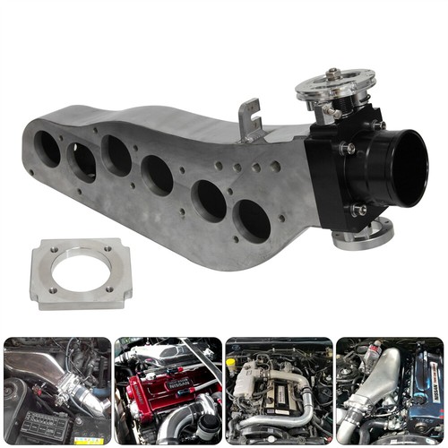 Intake Manifold Silver + Throttle Body For Nissan Skyline R32 GTS GT-S ...