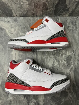 Nike Air Jordan 3 Retro 'Fire Red' DN3707-160 Men's Size 3.5