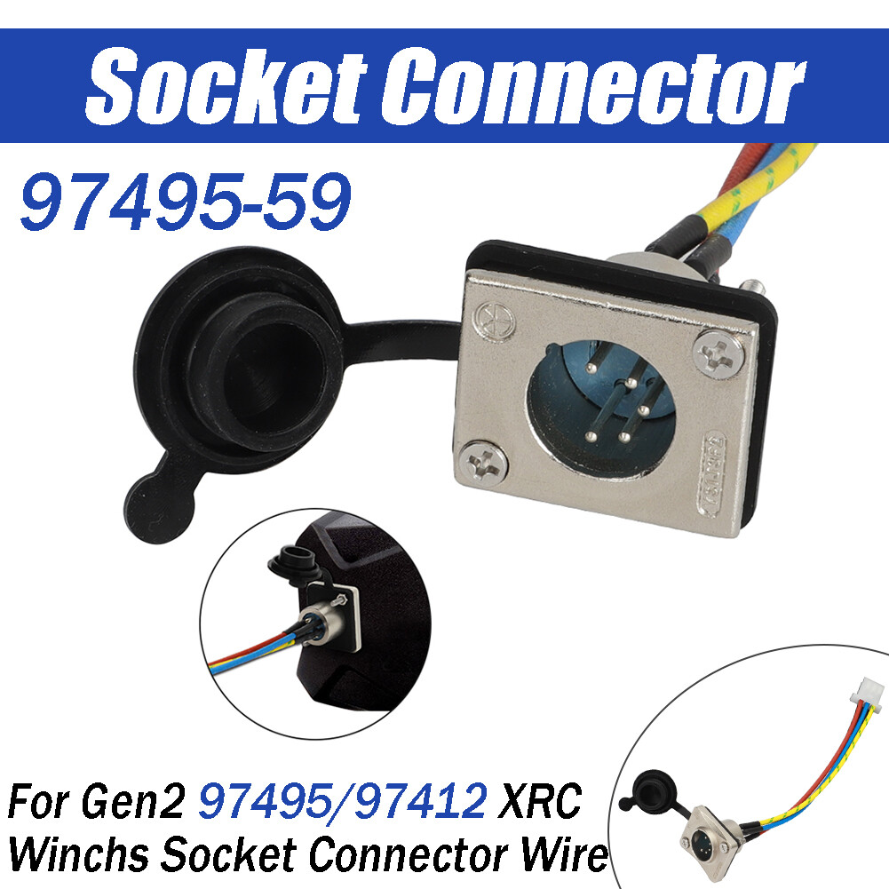 Badlands Winch Parts Winch Socket Connector Assembly With Rubber Cover ...