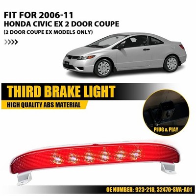 For 2006-11 Honda Civic EX 2 Door Coupe LED 3RD Third Brake Light Lamp ...