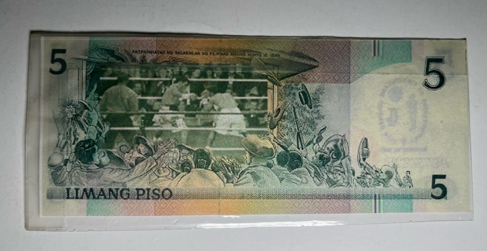 PHILIPPINES BANK - NOTES REPUBLIKA NG PILIPINAS - 5 PISO - Manny ...