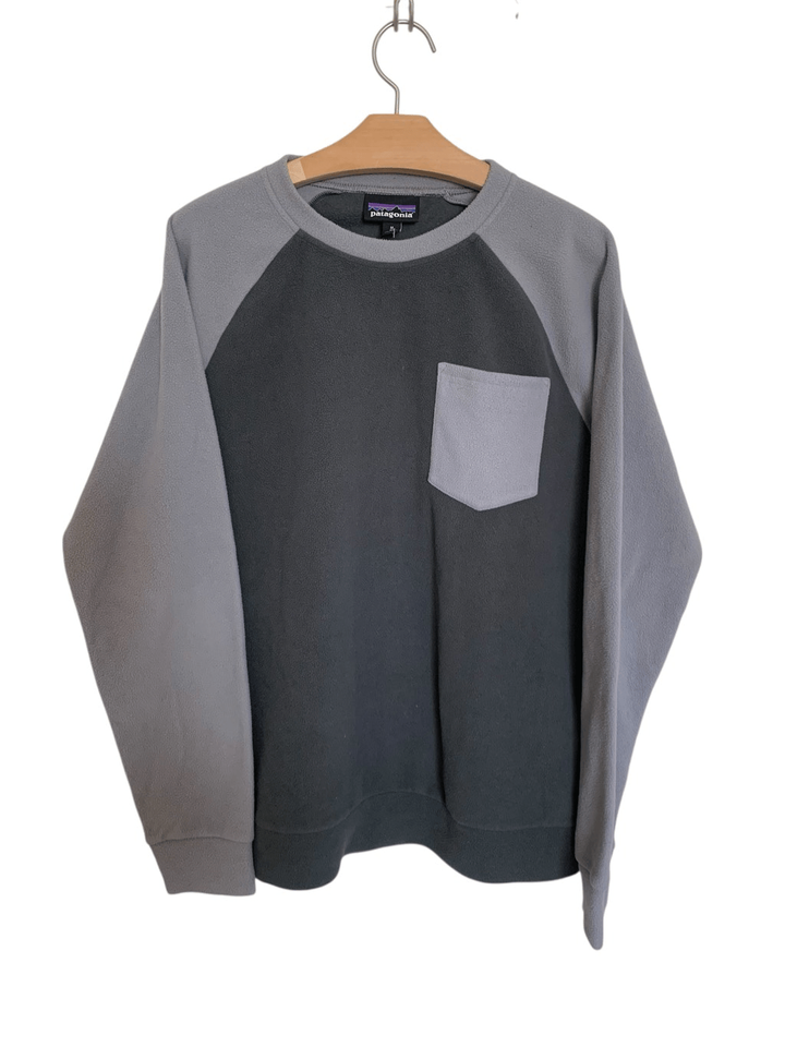 Patagonia Men’s Micro D Crew Pullover Two-Tone Grey Size Medium | eBay
