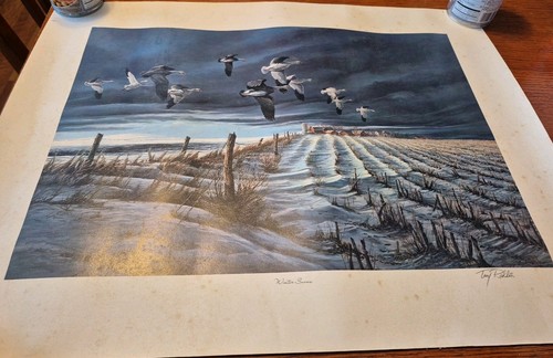 Terry Redlin "Winter Snows" Authentic Pencil Signed Original Print HAS ...