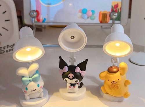 Sanrio Mini Mood Light Lamp Lighting Kuromi Cinnamon Roll Pom Pom Purin ...