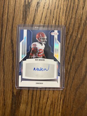 NATE WIGGINS Ravens 2024 SAGE High Series Football AUTO Autograph ...