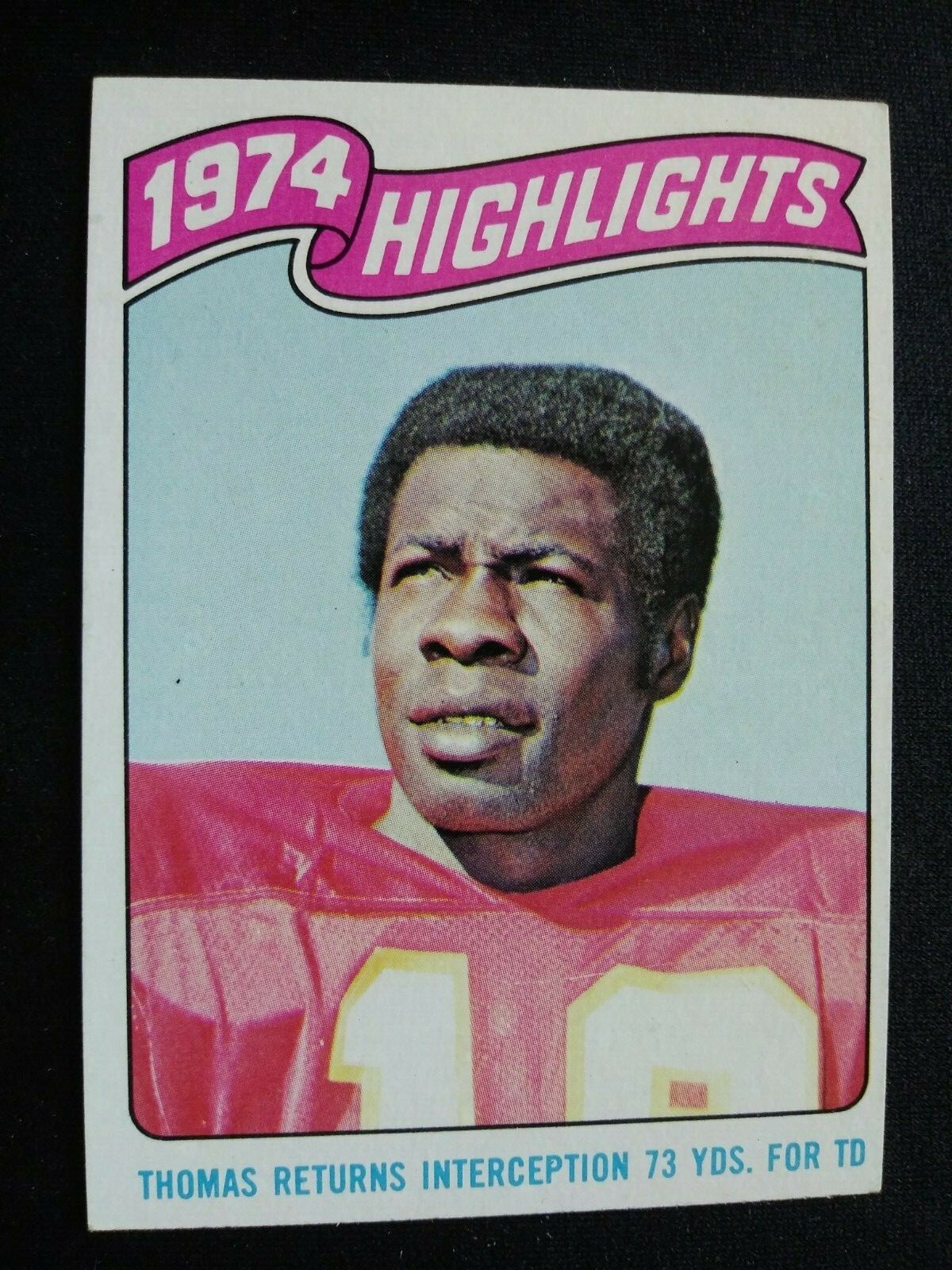 1975 Topps Football Card # 460 Emmitt Thomas (HL) - Kansas City Chiefs ...