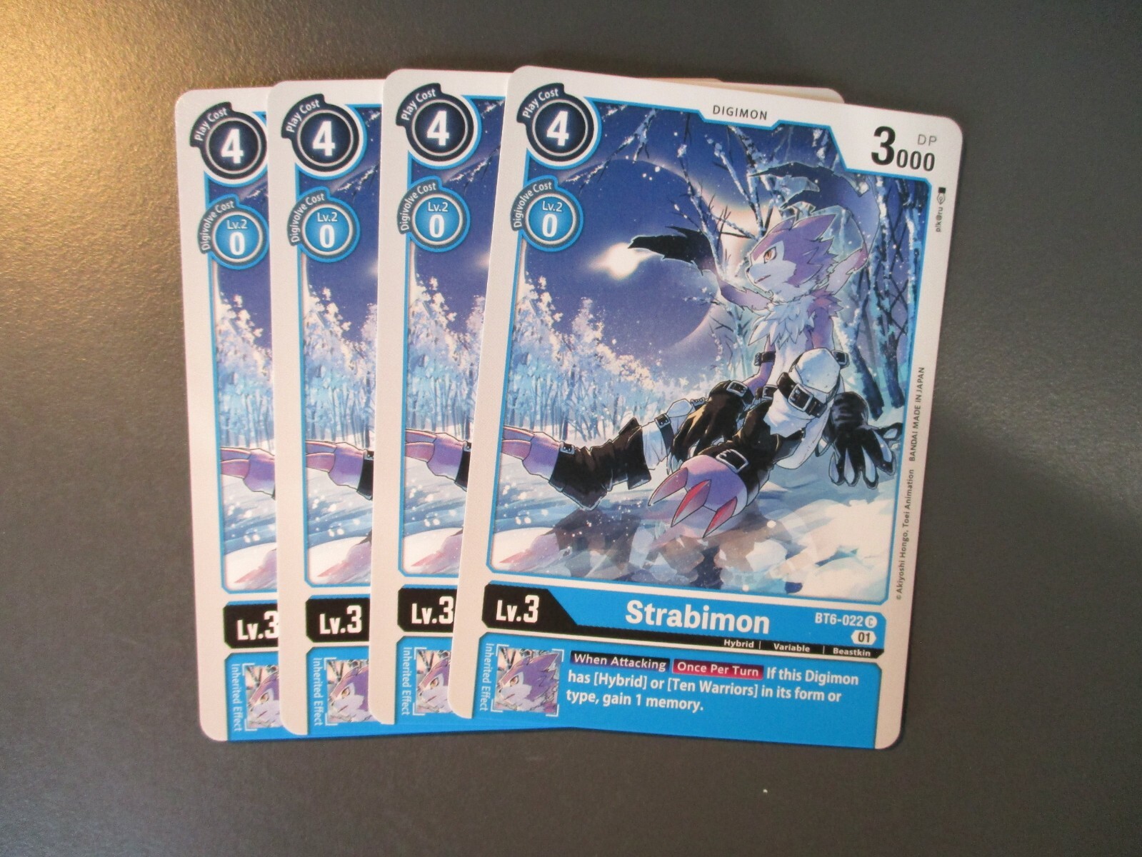 Digimon TCG (2020) - BT6-022 - 4x Strabimon - Blue - Common | eBay UK