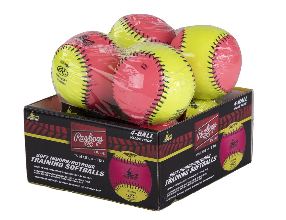 Rawlings Official League Recreational Use Fastpitch Softballs, 10 inch ...