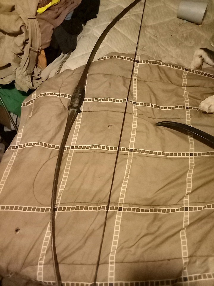 Ben Pearson Vintage Fiberglass Recurve Bow 3350 Long Bow Black | eBay