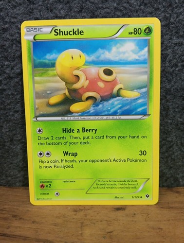 Pokémon TCG Shuckle Fates Collide 1/124 Regular Uncommon Trading Card ...
