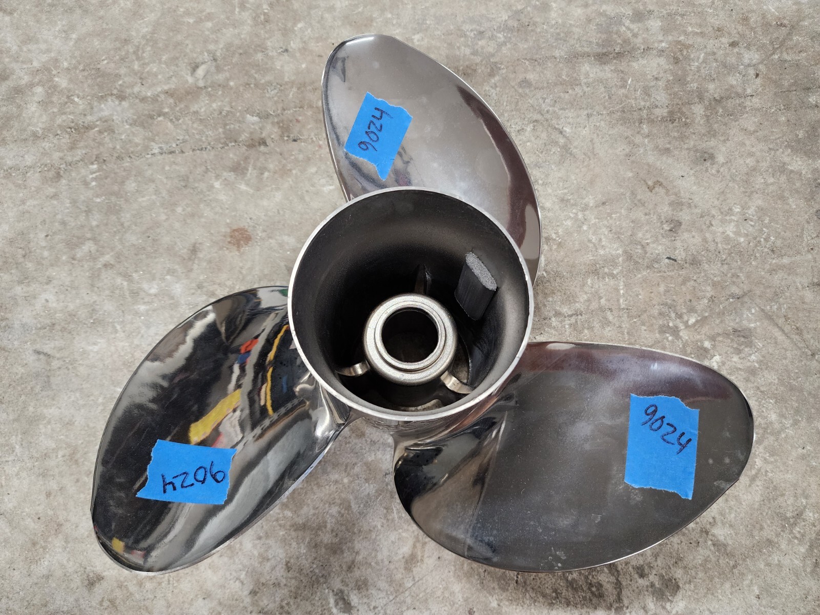 NEW 15" X 15P MERCURY ENERTIA SS PROPELLER, 48-8M0151231, FLO TORQ ...