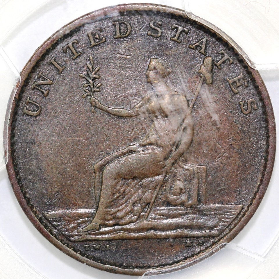 1783 Draped Bust, Button Washington and Independence PCGS XF Detail EX ...