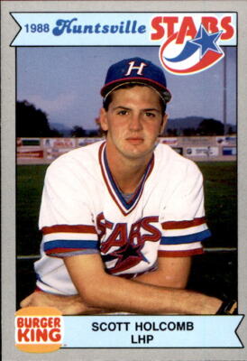 1988 Huntsville Stars Team Issue #7 Scott Holcomb Placentia California ...