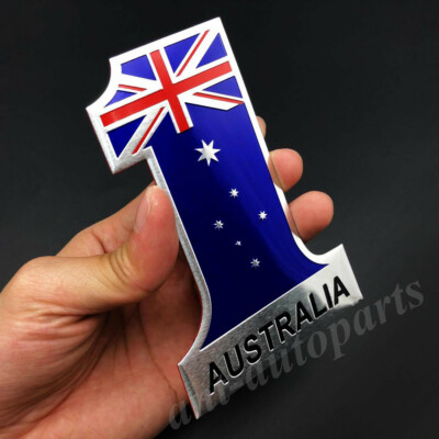 Australia Australian NO.1 Flag Emblem Car Badge Motorcycle Tank Decals ...