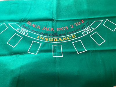 Blackjack Game Table Felt Layout Mat 71" x 37" | eBay