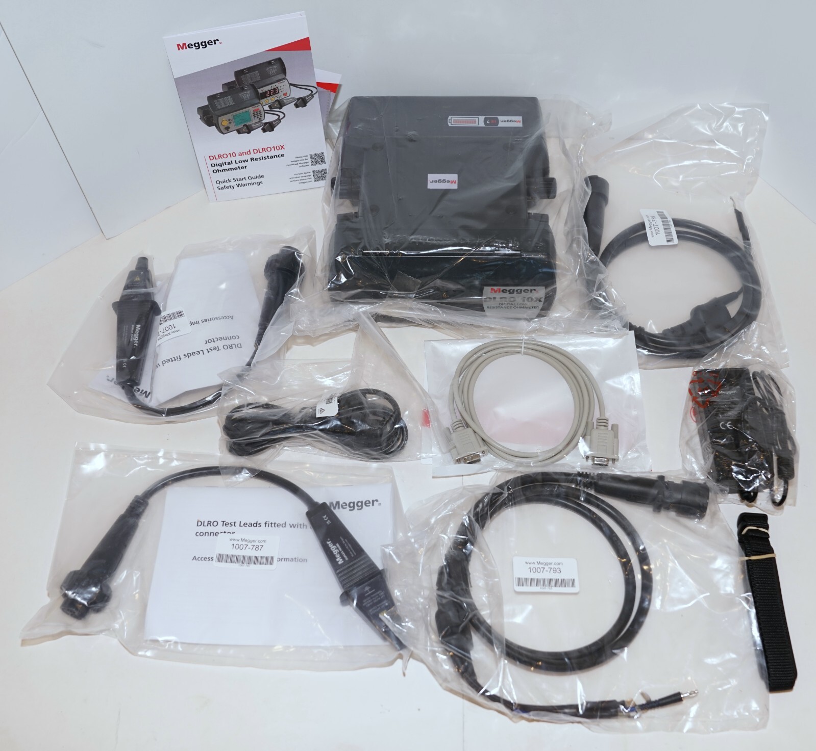 MEGGER DLRO10X DUCTER 10A PORTABLE DIGITAL LOW RESISTANCE OHMMETER W ...