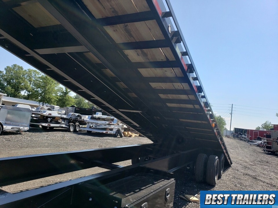 2024 MaxxD TDX trailer 40 ft deckover power tilt equipment gooseneck ...