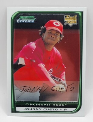 2008 BOWMAN CHROME JOHNNY CUETO #217 Rookie Card Cincinatti Reds | eBay