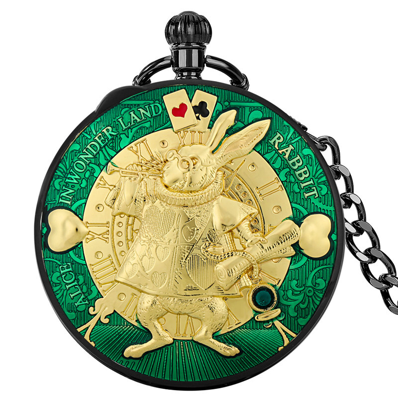 Retro Unique Rabbit Quartz Pocket Watch with Song Musical Watches ...