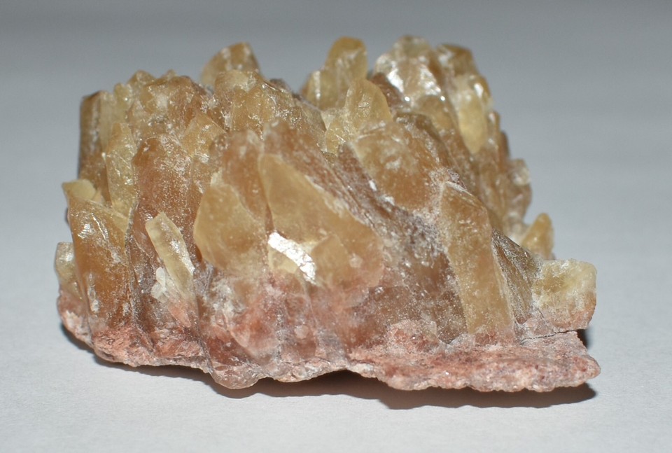 Crystal Cluster Dog Tooth Peach-Gold Calcite North Carolina | eBay