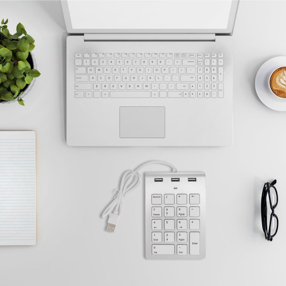 Number Pad Wired Ergonomic Single-handed Mechanical Keyboard USB | eBay ...