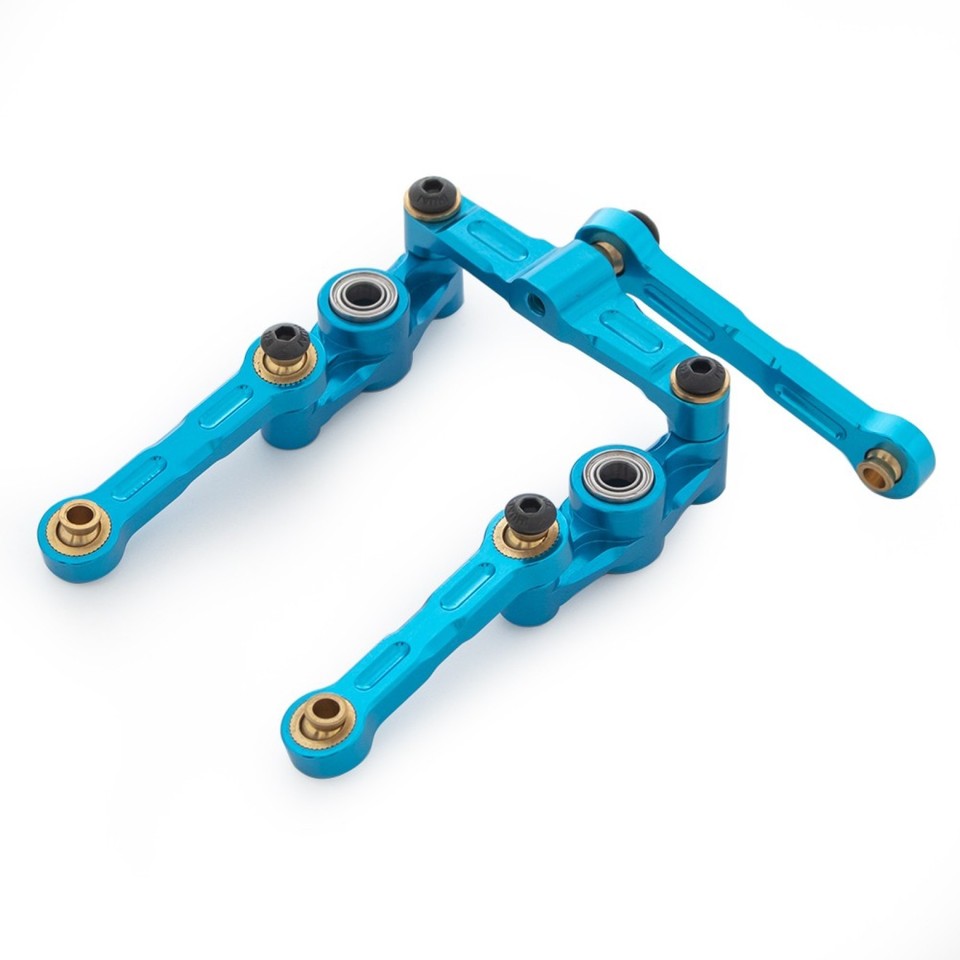 RC Ball Bearing Crank Steering Assembly Link Set for TAMIYA TT02 TT02D ...