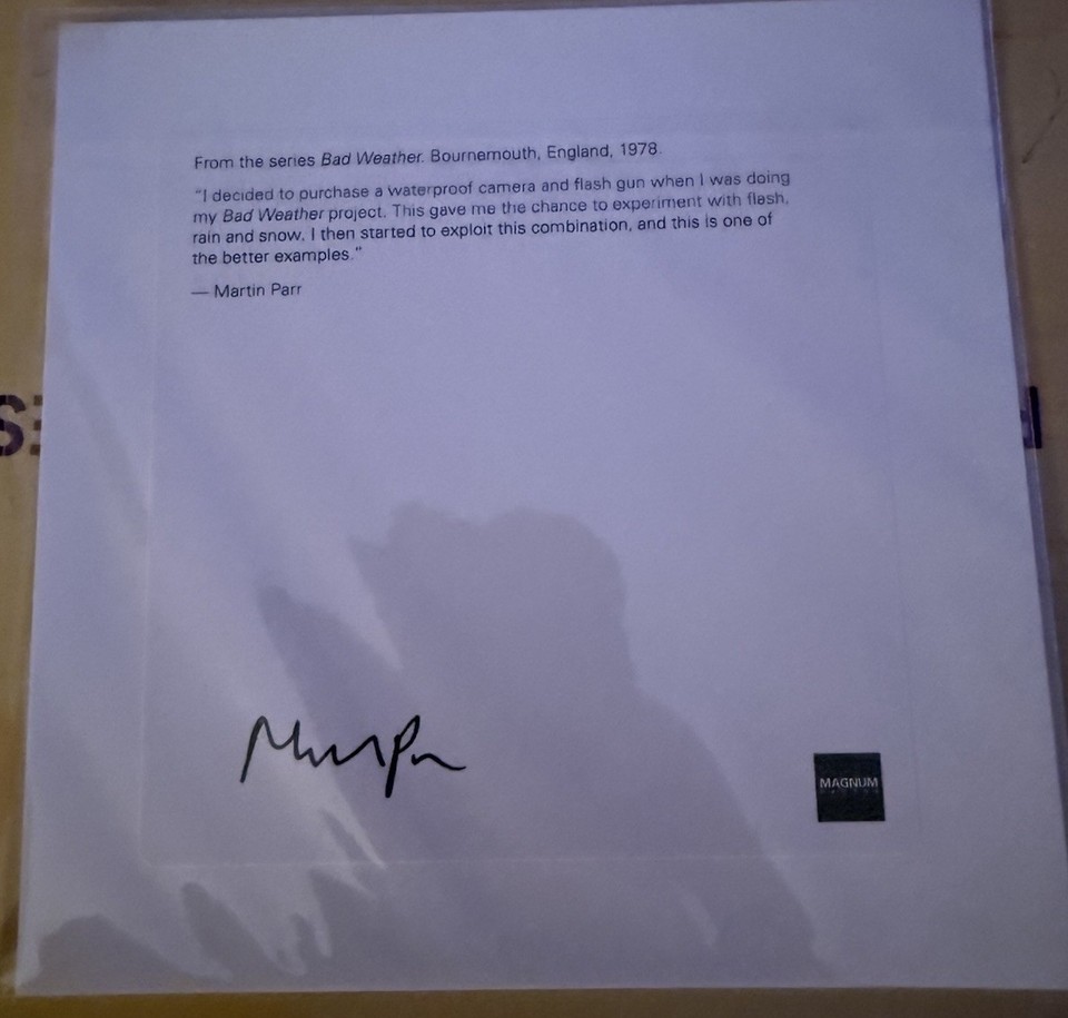 MARTIN PARR - Bad Weather - Magnum Square Print HAND SIGNED photo | eBay UK