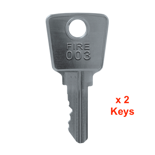 MFB, Fire Brigade, Emergency Services 003 Cam Lock & Padlock Key Pair ...