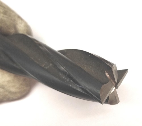 59/64 LONG Drill bit 3 Morse Taper Shank FLAT Bottoming cut 3MT Bottom ...