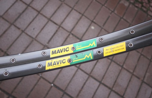 Mavic MA 40 Rim Pair / Clincher 28" 700C / 36 H / Charcoal / Clincher ...