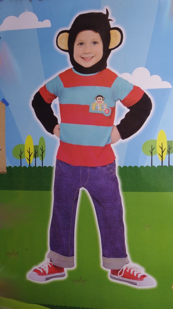 Boys Julius Jr Halloween Costume Outfit Monkey Toddler Size 1 2 3 4 2T ...