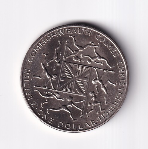 NEW ZEALAND: 1974 $1 COMMONWEALTH GAMES COMMENORATIVE CROWN COIN .. | eBay