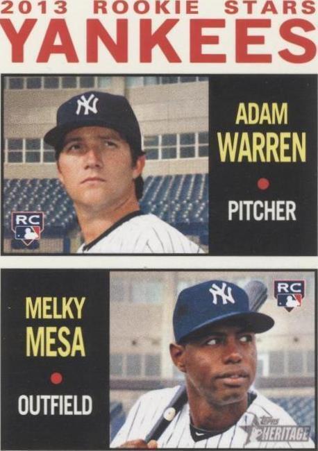 2013 Topps Heritage - Rookie Stars Adam Warren, Melky Mesa #281 (RC ...