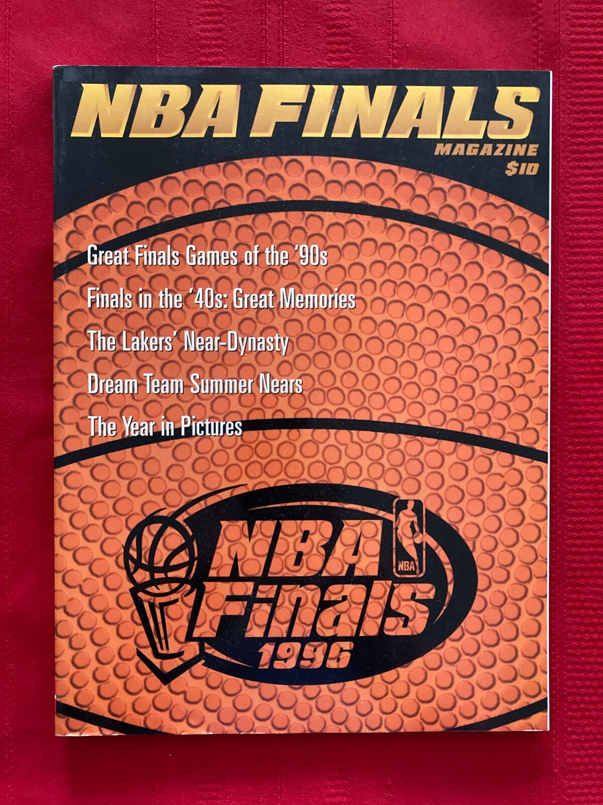 1995-1996 NBA Finals program / Bulls-SuperSonics / Jordan / Payton ...